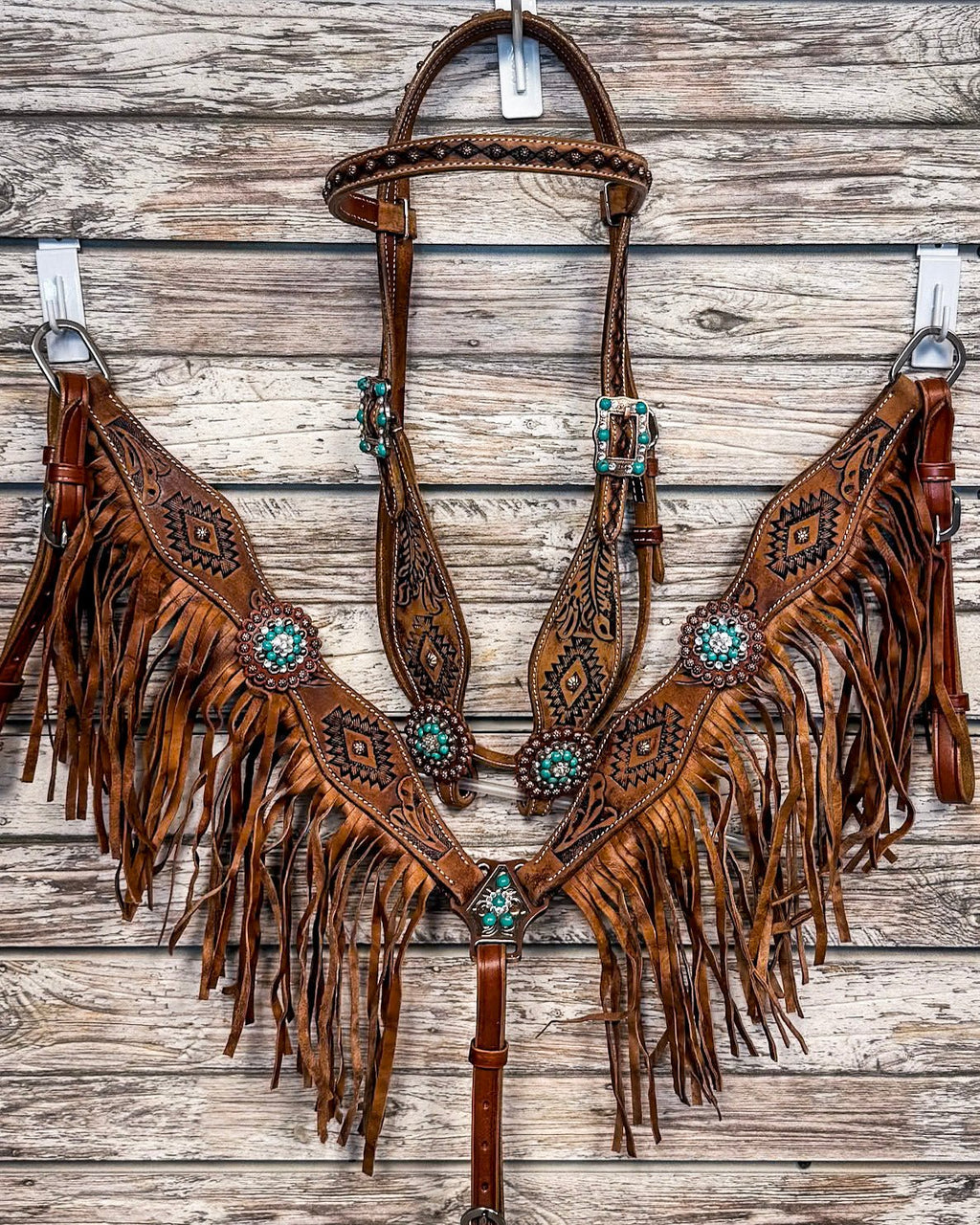 Royal King Selena Headstall & Breast Collar Set | Turquoise Tack ...